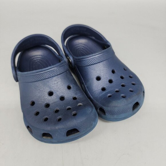 CROCS | Shoes | Crocs Classic Size 8 9 Unisex Kids Casual Clog Blue ...